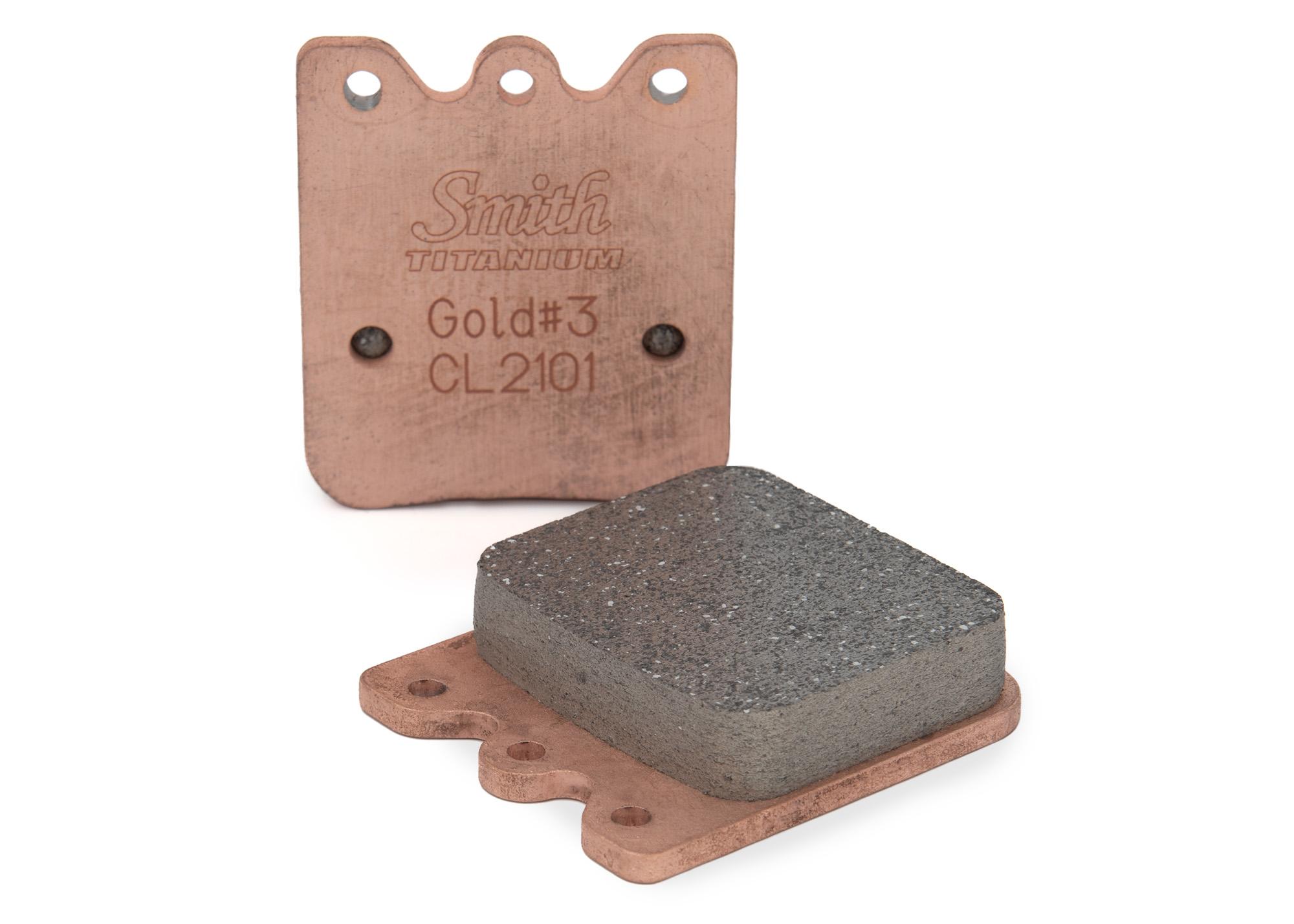 Smith Titanium Gold #3 Brake Pads for Ti Rotor, Dynalite Single II 2 ...