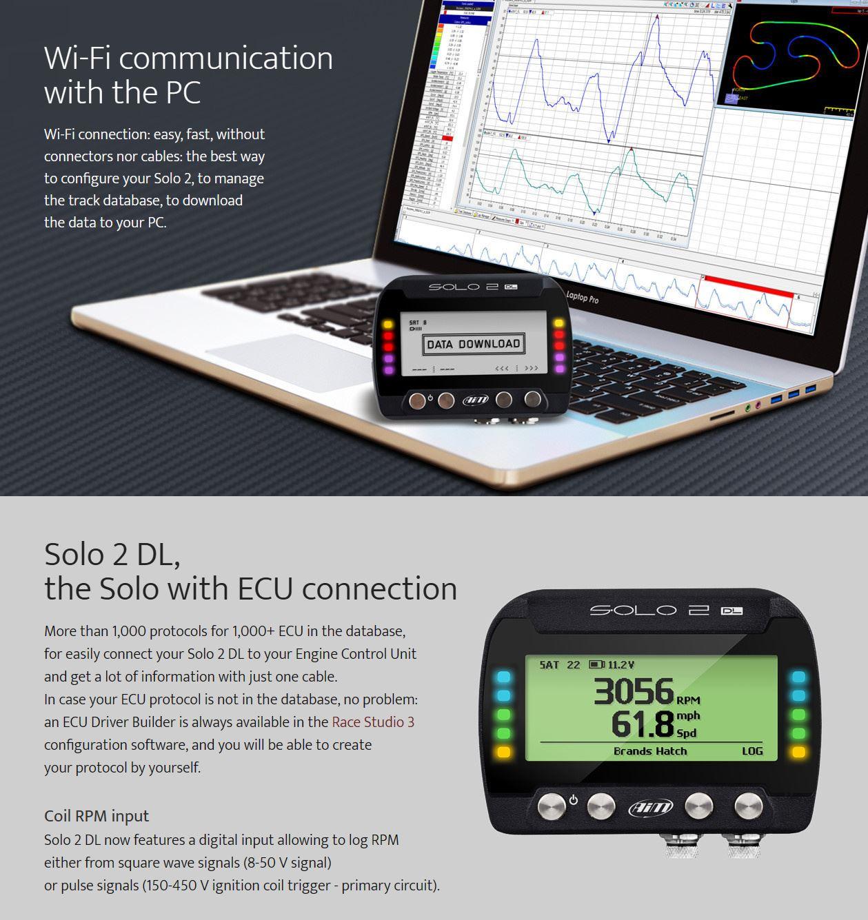 MyChron AiM SOLO 2 DL
