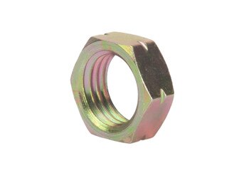 7/16 Small Hex Left Jam Nut Steel, Plated Steel