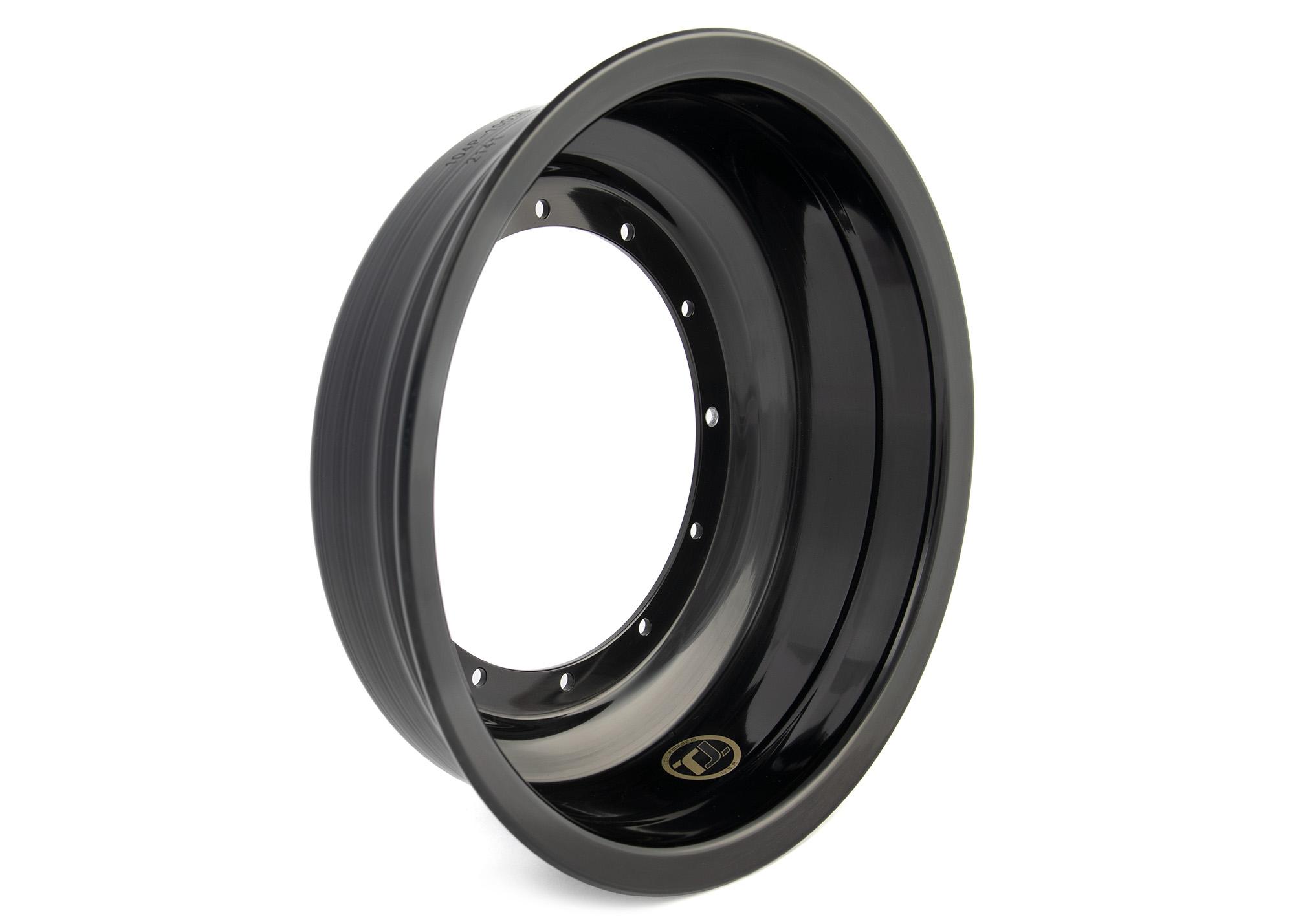 TJ Forged 10x3 Non Bead Lock Half, Big Bell, Black