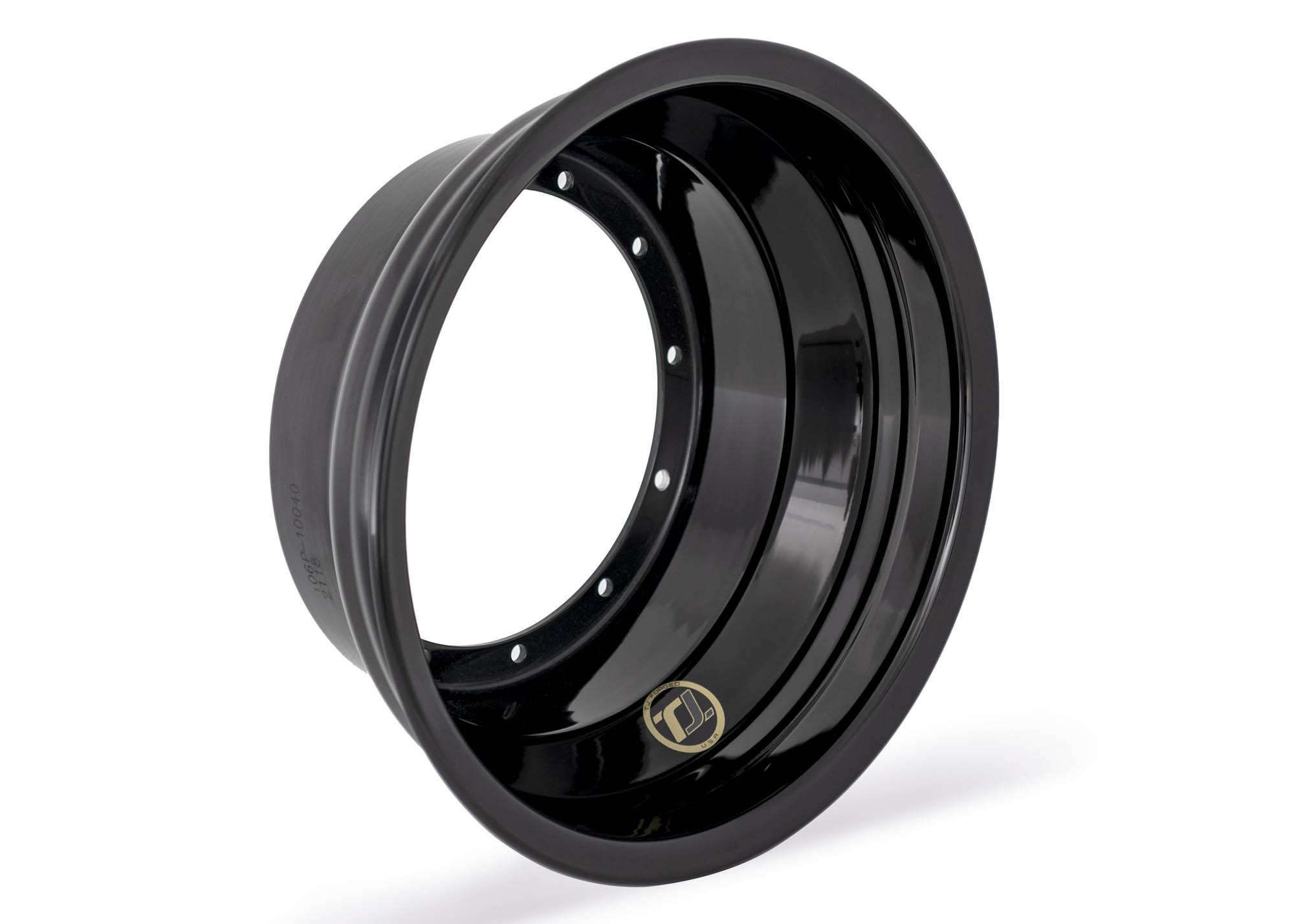 TJ Forged 10x6 Non Bead Lock Half, Black