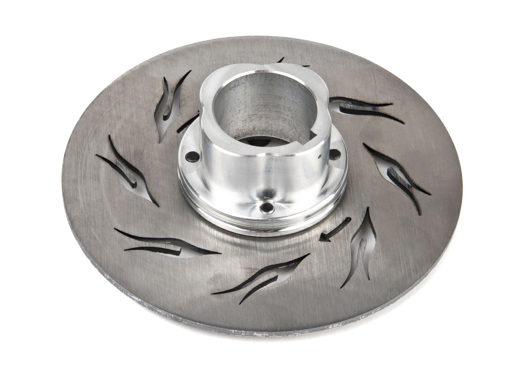 Flaming Brake Disc & 1-1/4 Hub